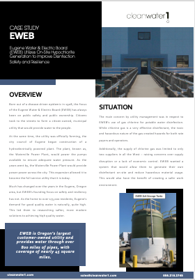 [Case Study] EUGENE WATER, OR & Electric Board Utilizes On-Site Hypochlorite Generation to ...